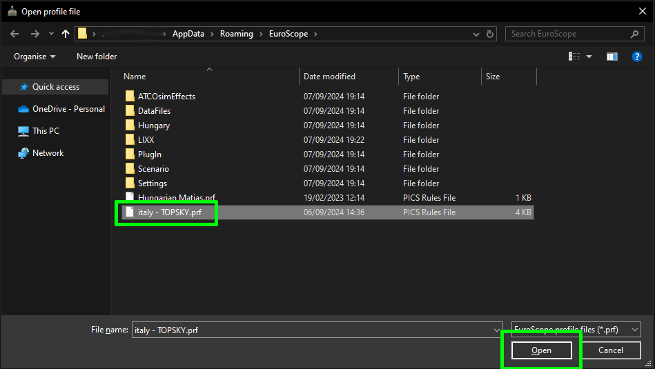 EuroScope installation | VATITA wiki
